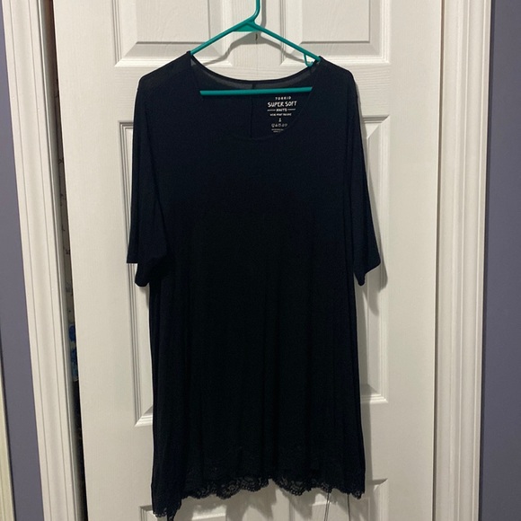 torrid | Dresses | Torrid Lace Trim Super Soft Knit Tunicdress | Poshmark